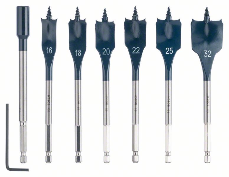 BOSCH 2608900334 Sada plochých frézovacích vrtáků SelfCut Speed 16–32 ...