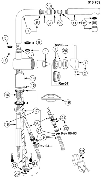 BLANCO 516688 Baterie Linus-s antracit výsuvná sprcha Silgranit-look ...
